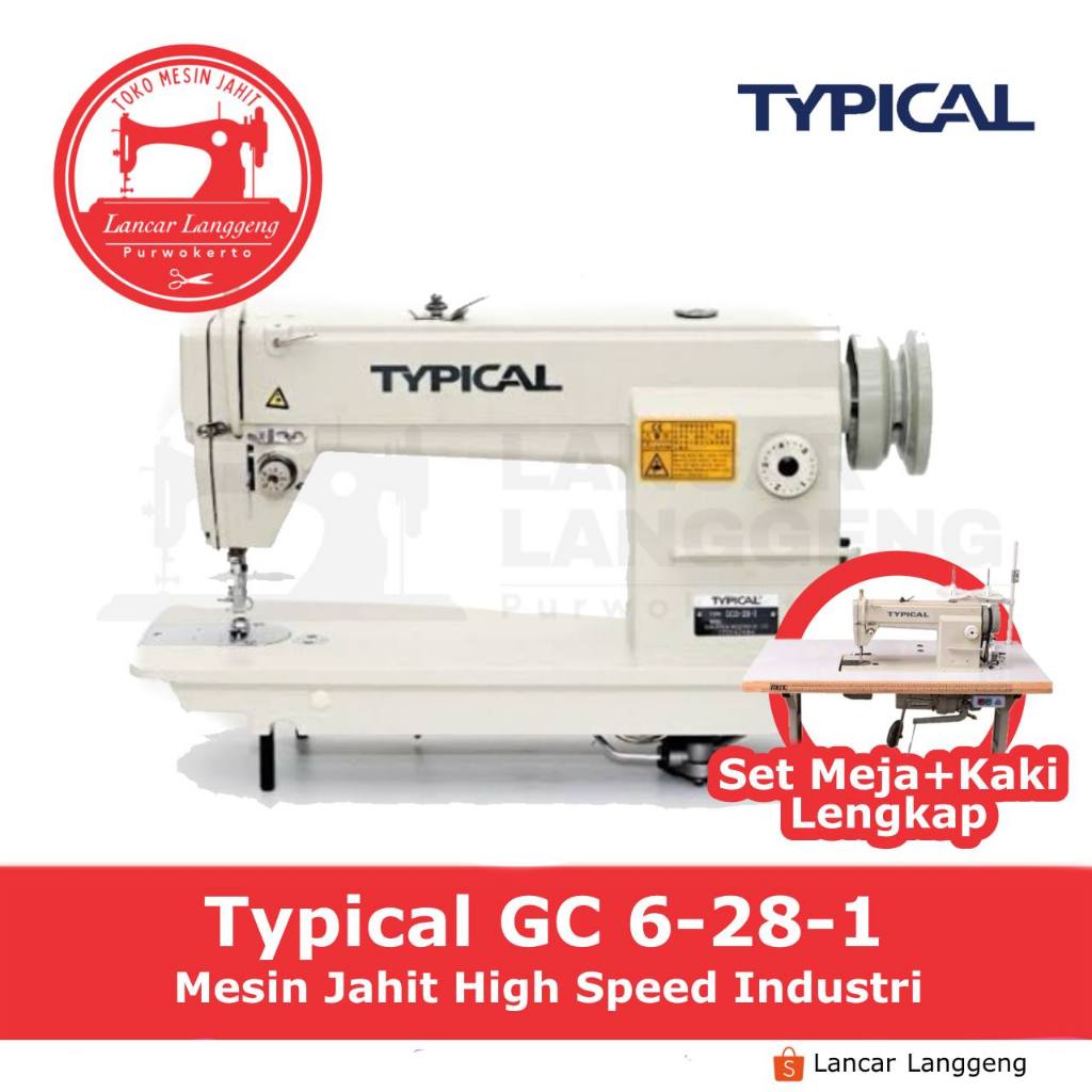 Jual Mesin Jahit High Speed Typical GC 6-28-1 (Full Set) | Shopee Indonesia