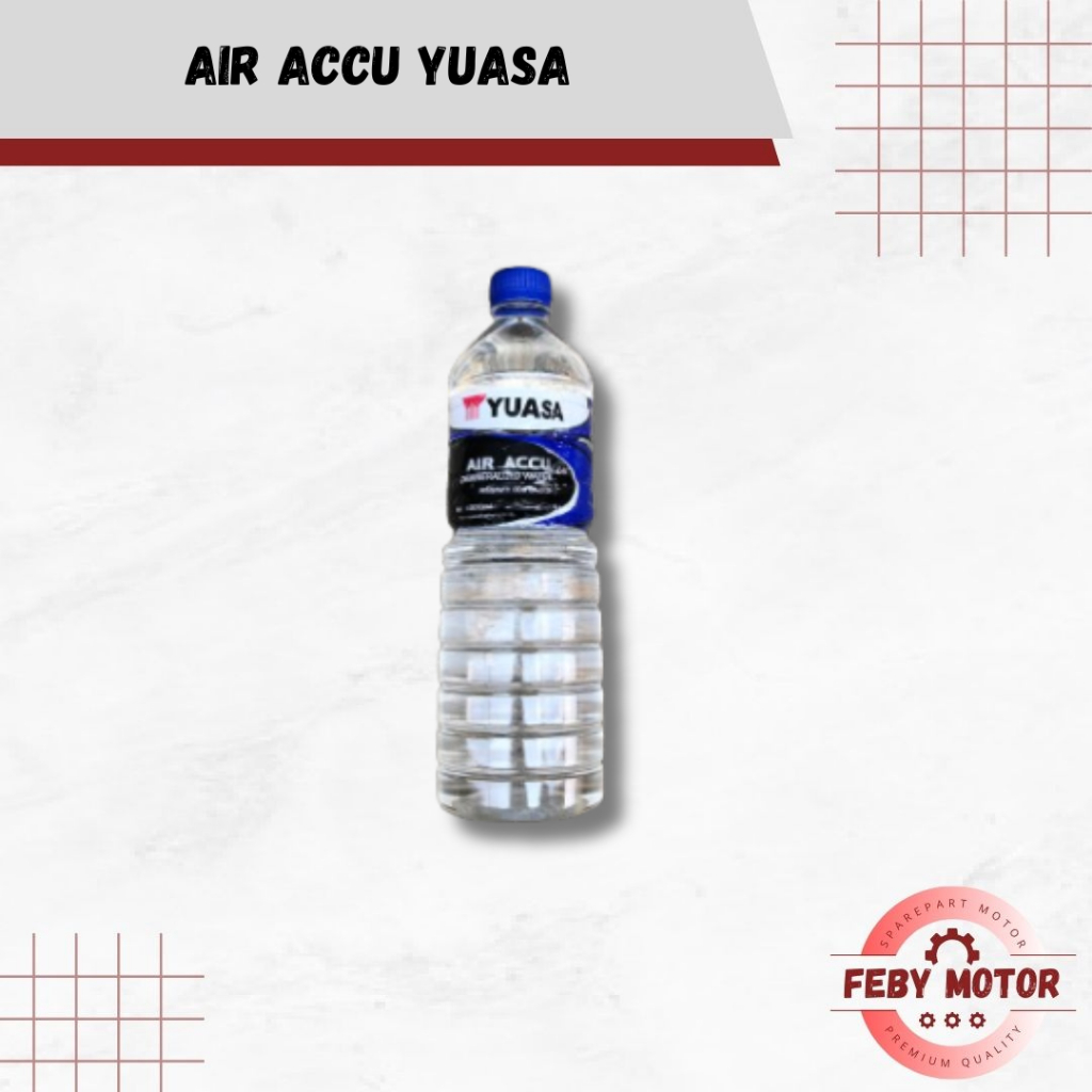 Jual YUASA Air Accu 1 Liter || Air Aki Air Accu Biru 1000ml | Shopee ...