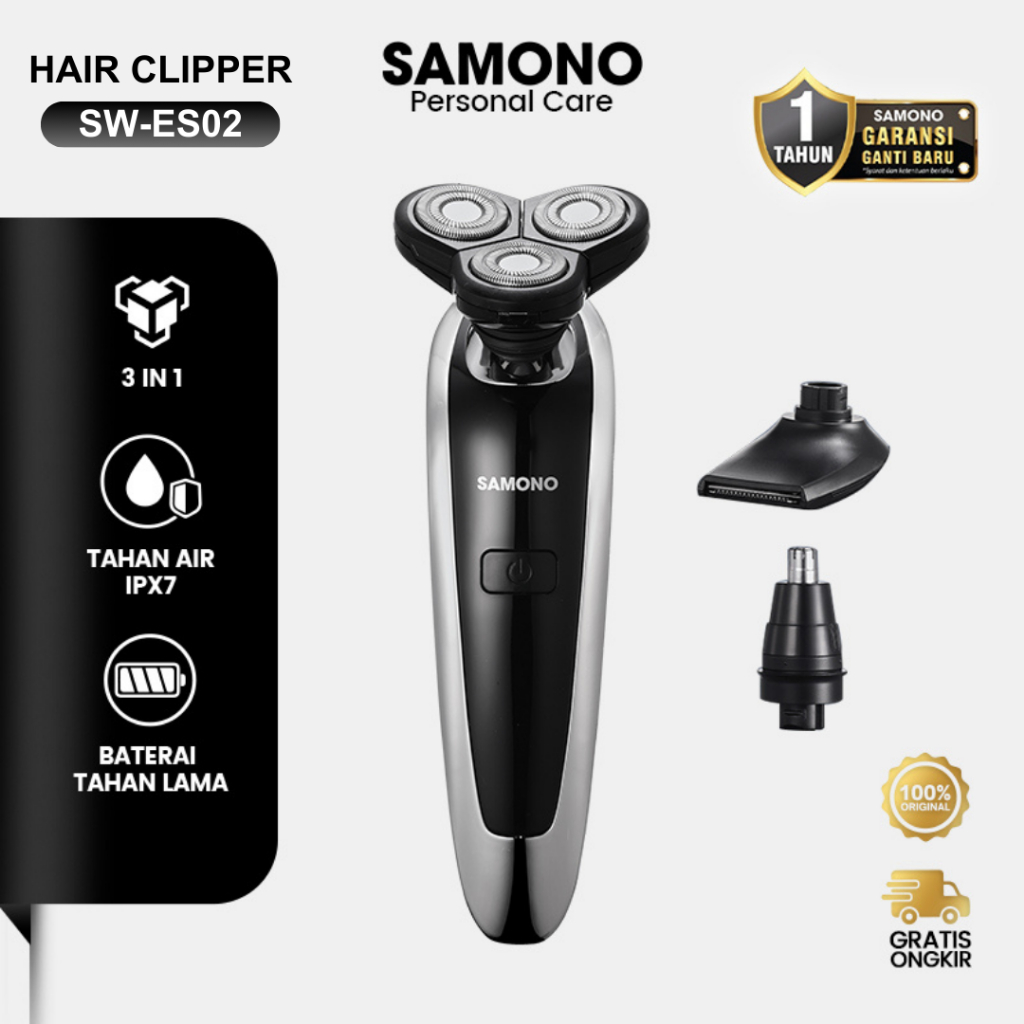 Jual SAMONO 3in1 Multifungsi Shaver Pencukur Kumis Jenggot Pencukur ...