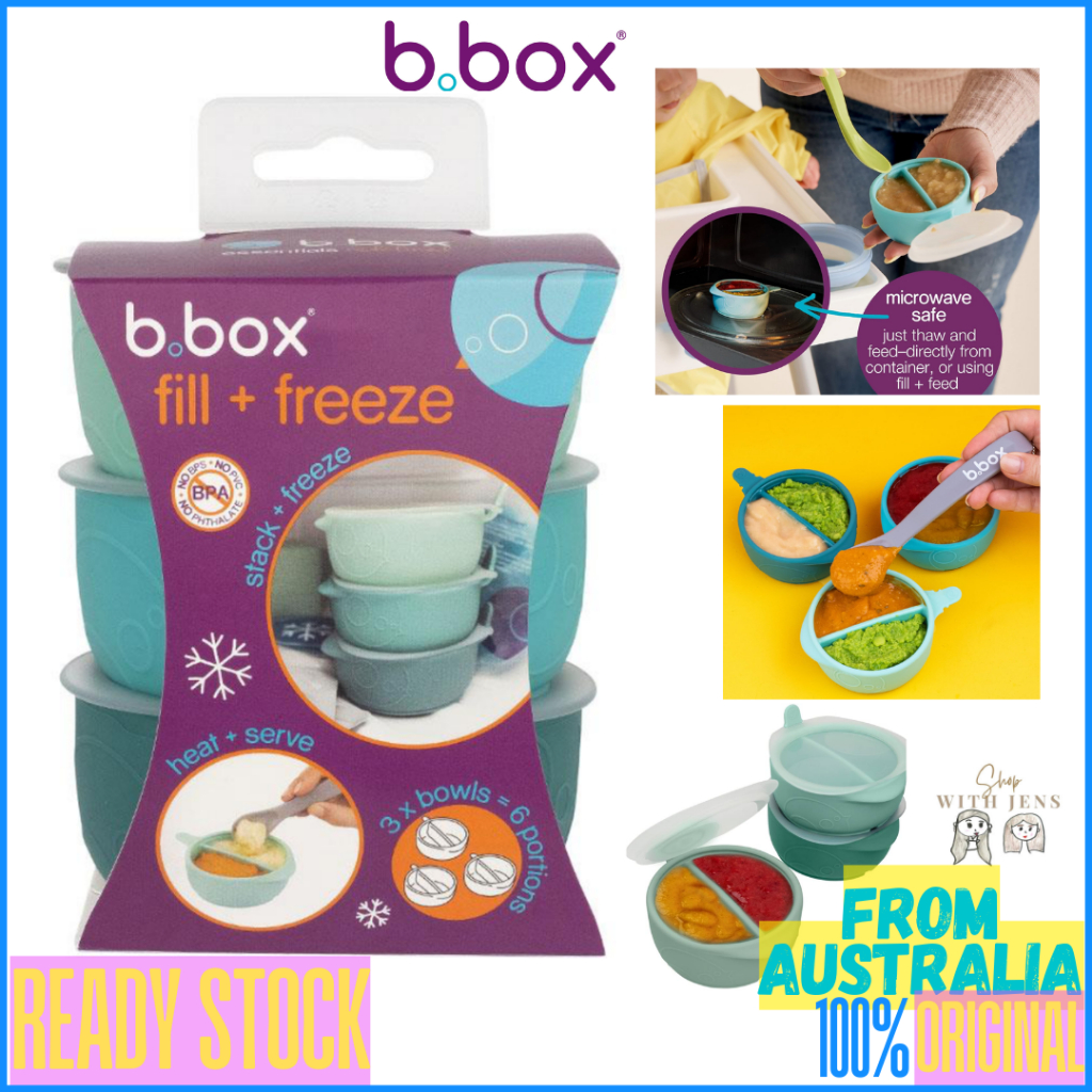 Jual B.box fill + freeze - 3 pack Bbox Simpan dan sajikan bubur bayi buatan sendiri yang sehat ...