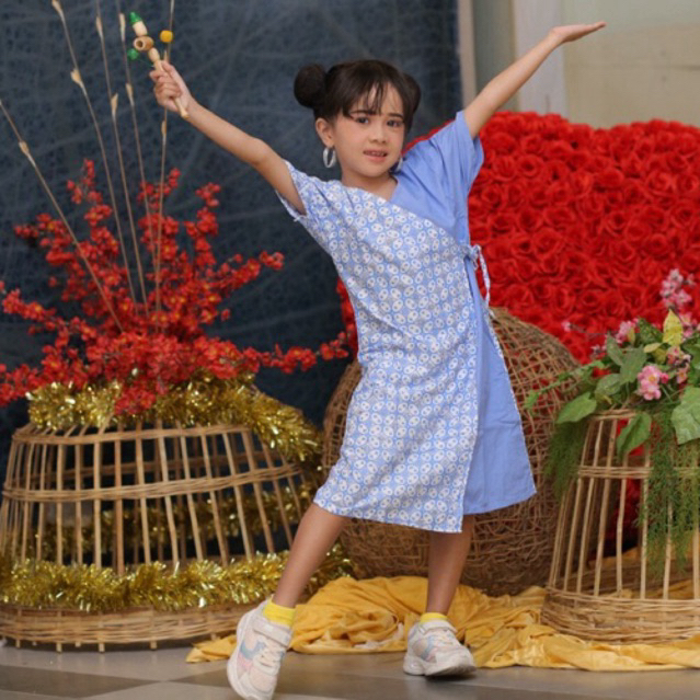 Jual Couple Dress Dan Kemeja Kawung Mix Polos Biru Ungu Lilac Simple ...