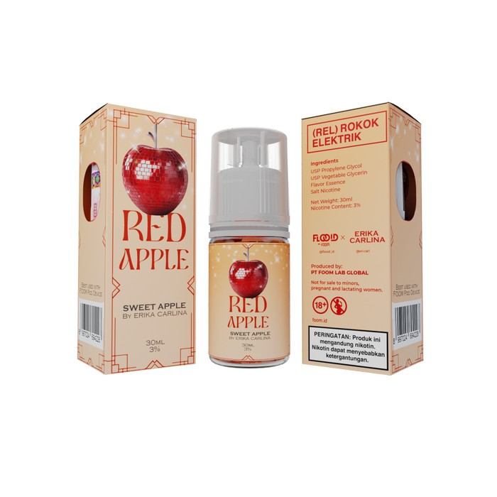 Jual Liquid Foom X Erika Carlina - Red Apple 30 ML | Shopee Indonesia