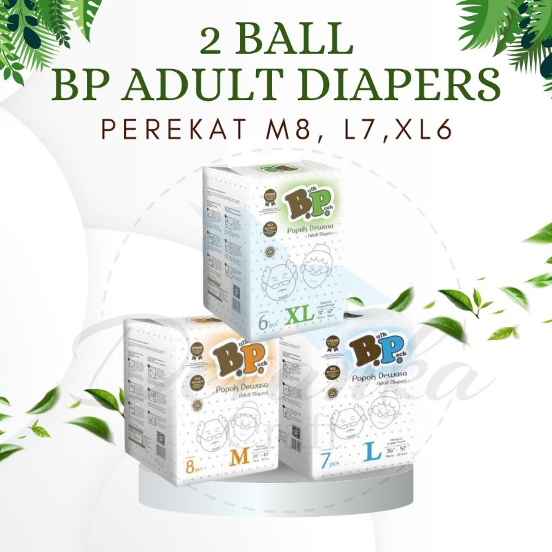 Jual 2 Ball BP Adult Diapers Type Perekat (bisa campur ukuran) | Shopee ...
