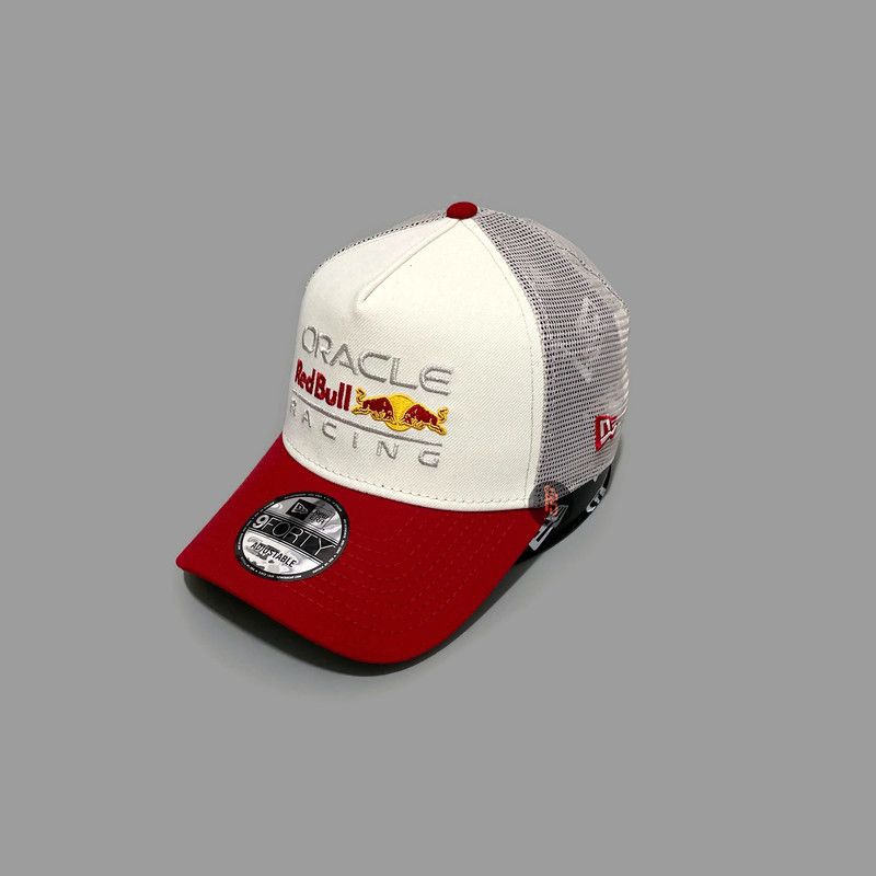 Jual TOPI NEW ERA ORIGINAL TRUCKER A FRAME ORACLE RED BULL RACING BEIGE ...
