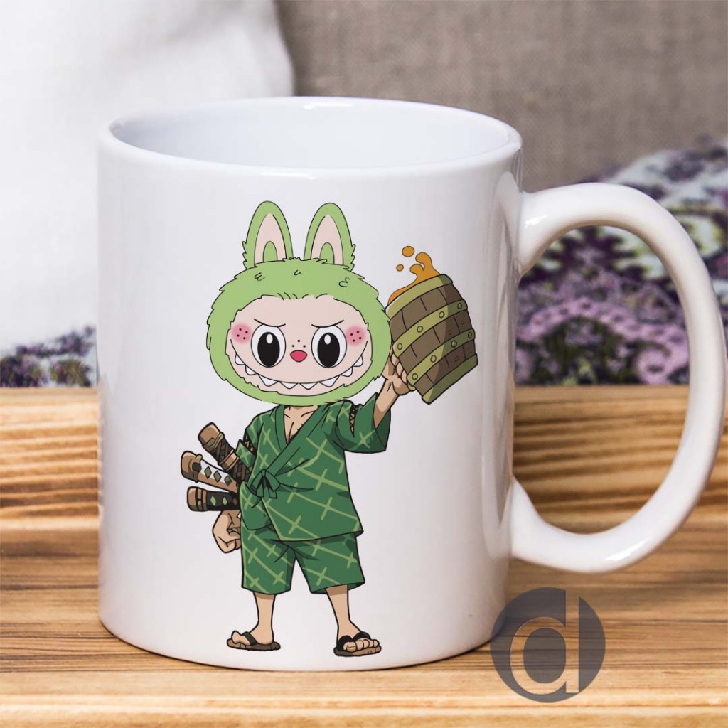 Jual Mug Lucu Desain Labubu Samurai Zoro | Shopee Indonesia