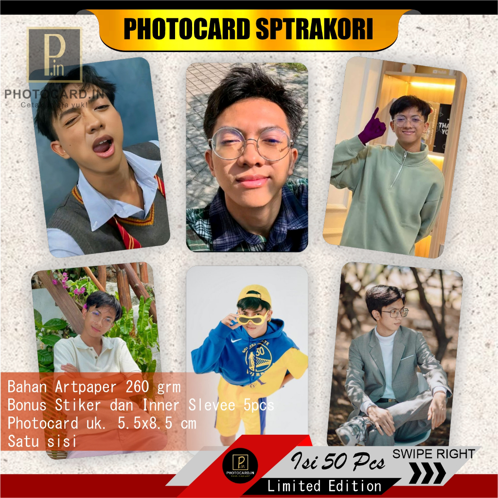 Jual Photocard Sptrakori isi 50 pcs (Free Stiker dan Inner Slevee 5pcs) Unofficial/Fanmade ...