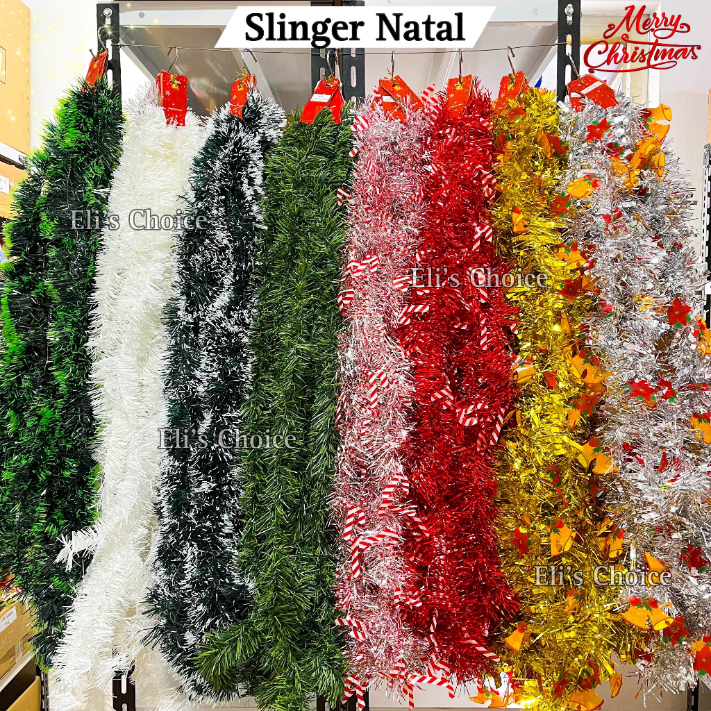 Jual SLINGER RUMBAI WARNA WARNI / SLINGER POHON NATAL / SLINGER MURAH ...