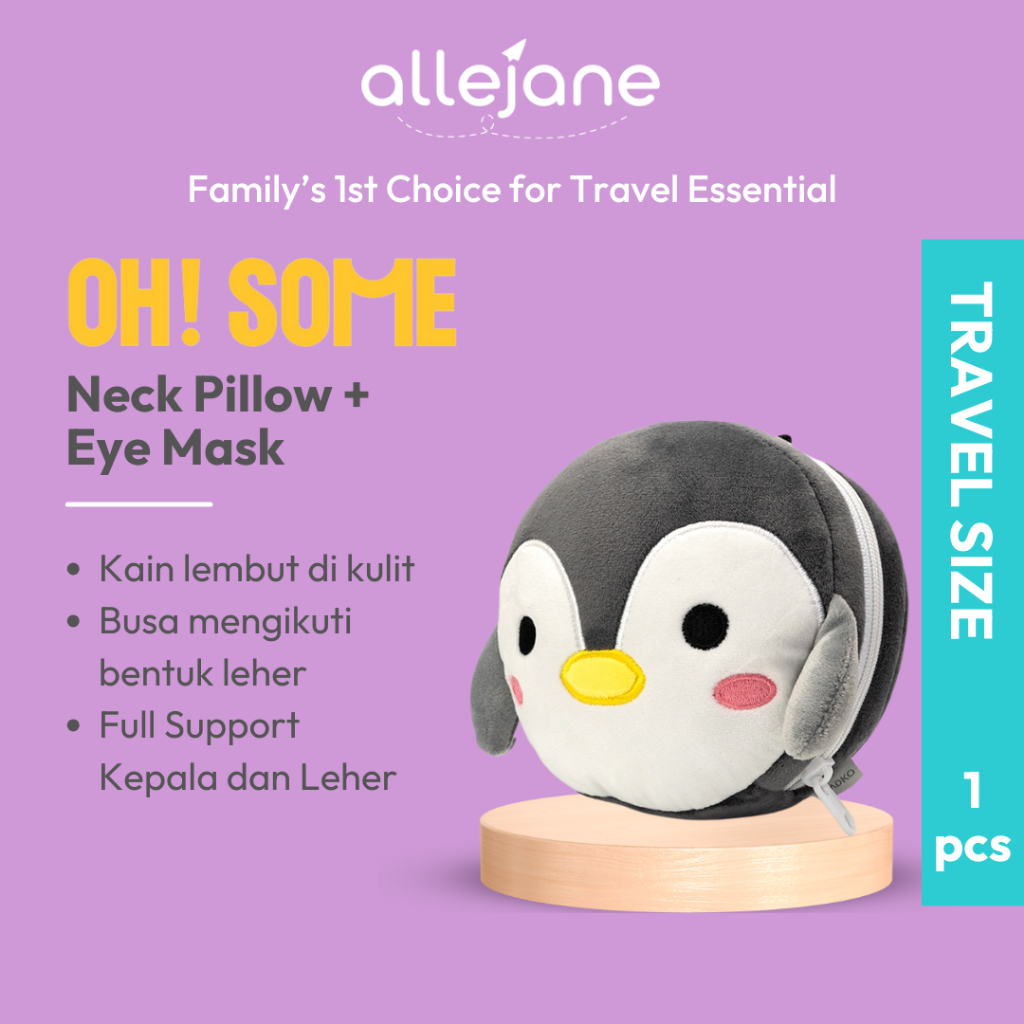Jual OHSOME Sladko Eye Mask & Neck Pillow Bantal Leher Travel | Shopee ...