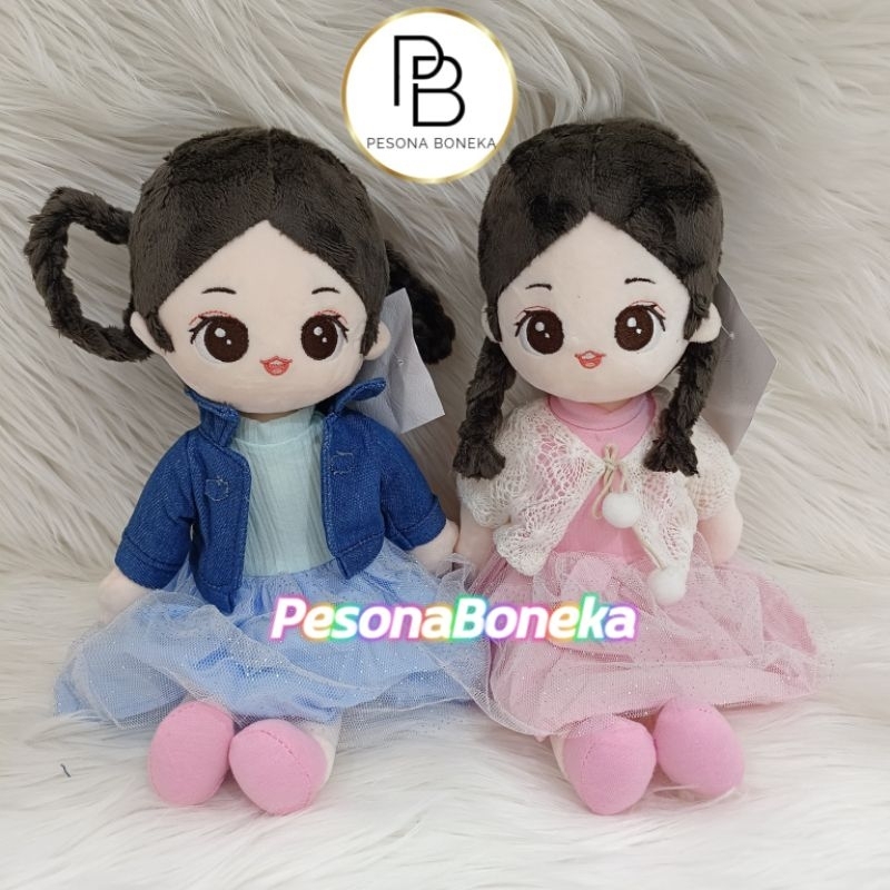 Jual Boneka Cewek Dress Gliter Kupu Kupu dan Doll Girl Gaun Dress Pesta ...