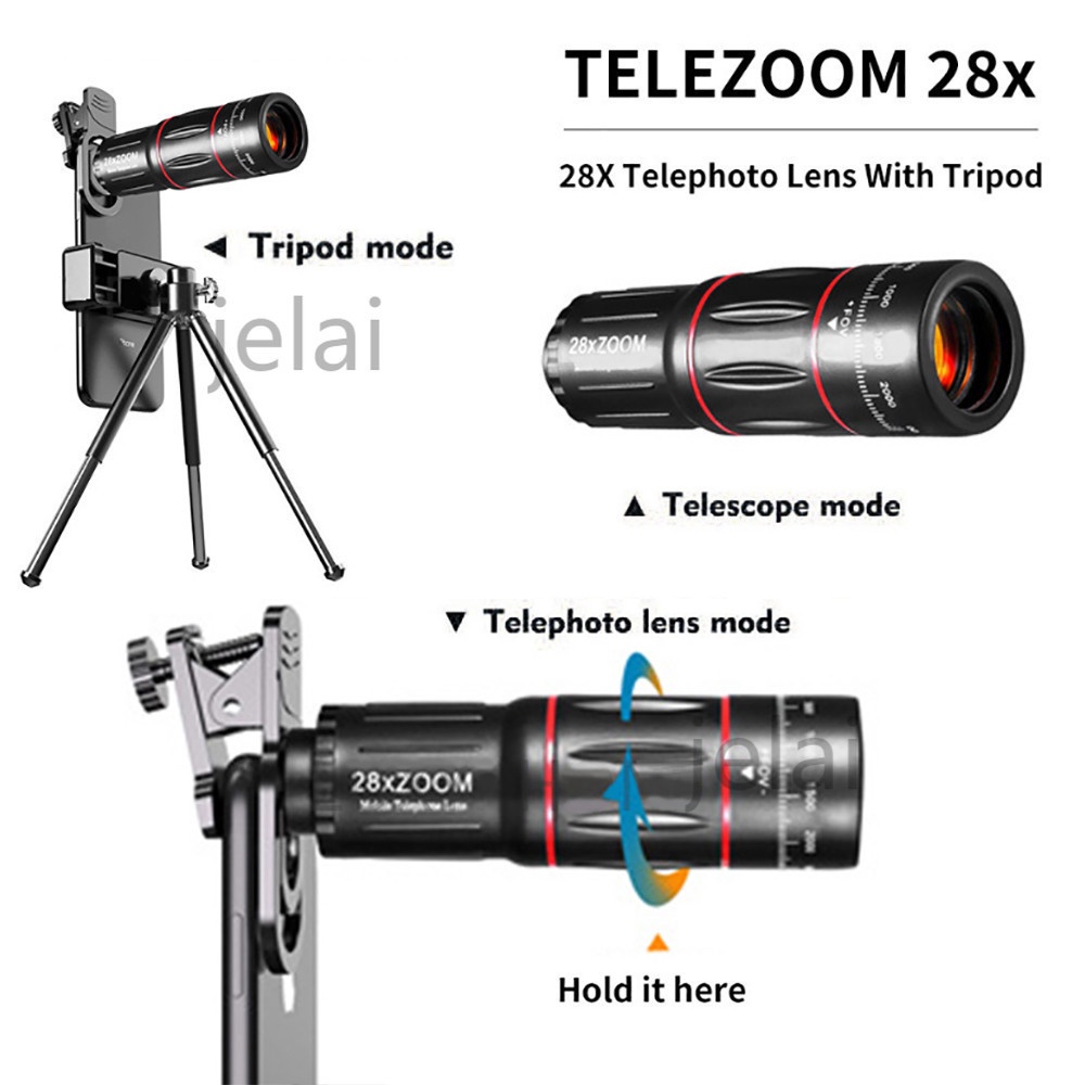 Jual Lensa Apexel 28x Zoom Telezoom Apexel 18x25 Lens Kamera Hp Tele ...