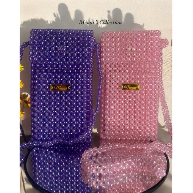 Jual Beads Bag / Bead Bag / Tas Mutiara / Tas Manik-Manik / Phone Bag ...