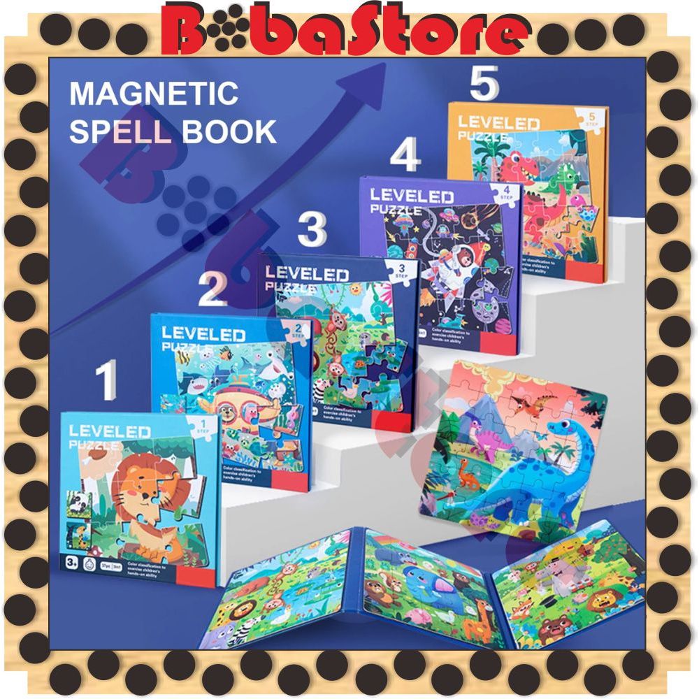 Jual ⭐Bobastore⭐ Buku Puzzle Magnet / Booklet Magnetic Puzzle 3 in 1 ...