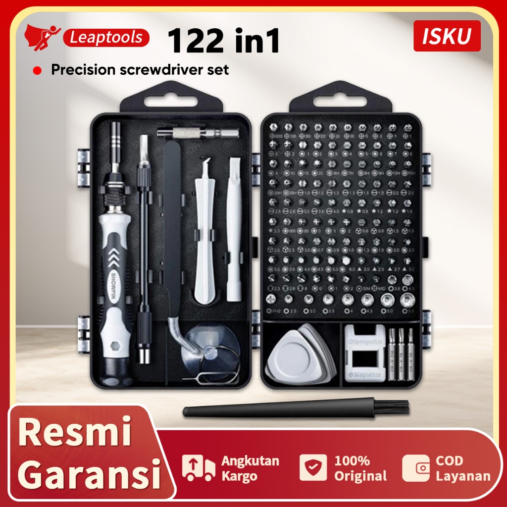 Jual Isku Obeng Set 122 In 1 Obeng Hp Multifungsi Alat Bongkar Mini Precision Untuk Phone Laptop ...