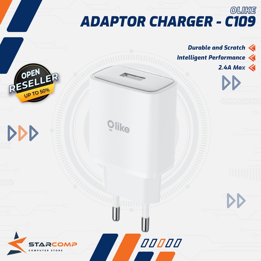 Jual Olike C109 Power Adapter Kepala Charger 12W Inteligent Performance ...