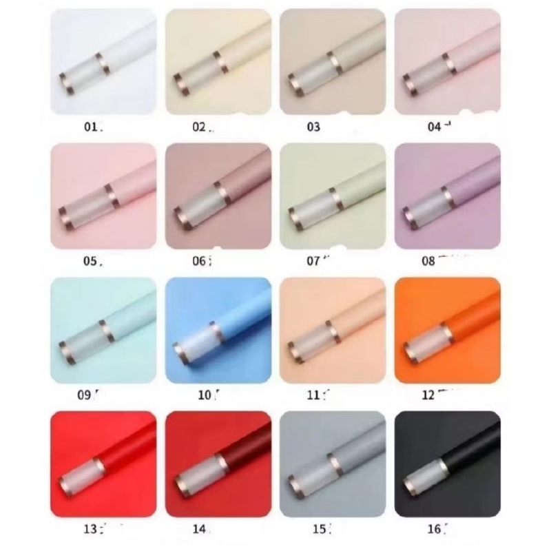 Jual Kertas Cellophane Double List Gold Ukuran 58x58 cm + Kardus+Bubble ...