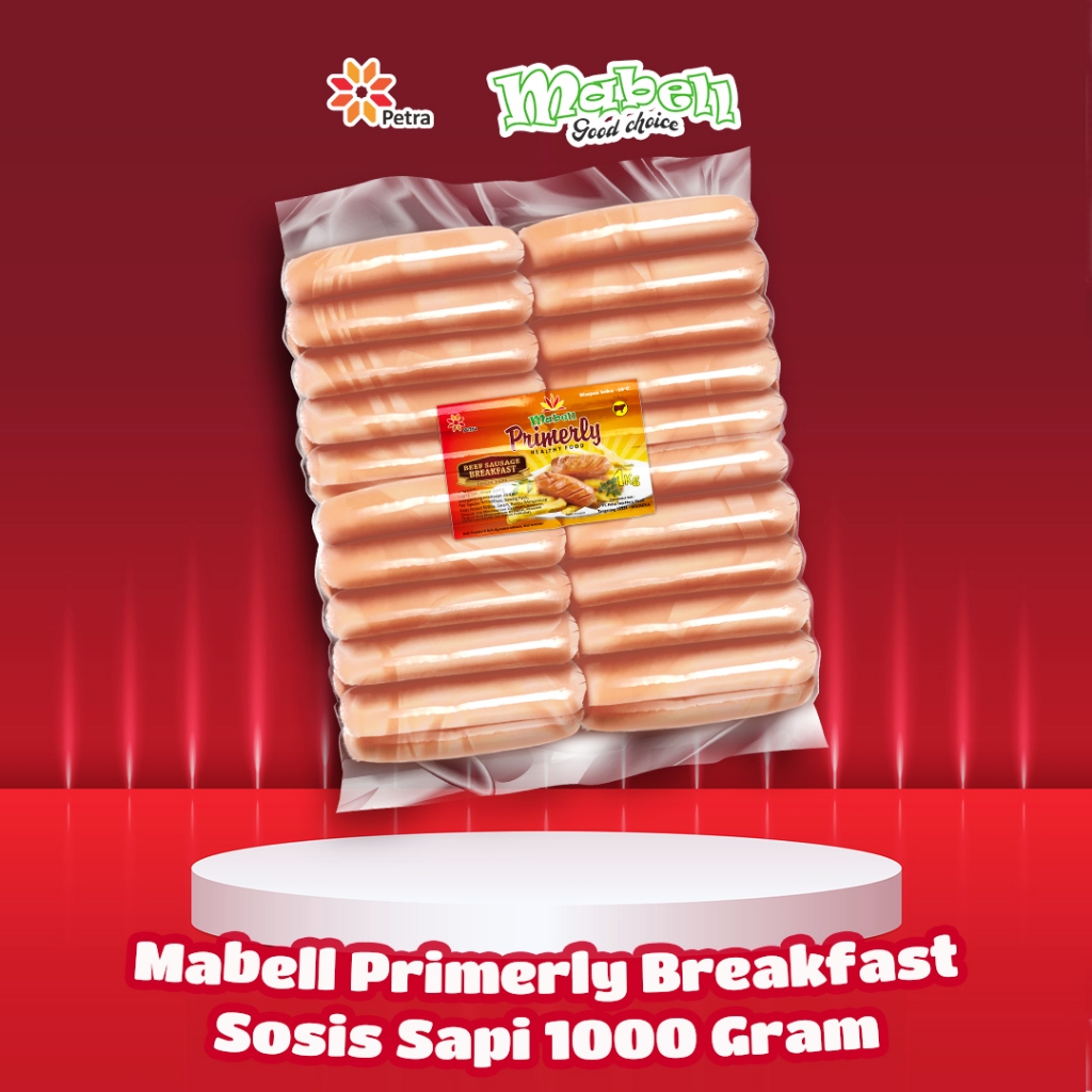 Jual Mabell Sosis Sapi Original Breakfast 1000 Gram Promo | Shopee ...
