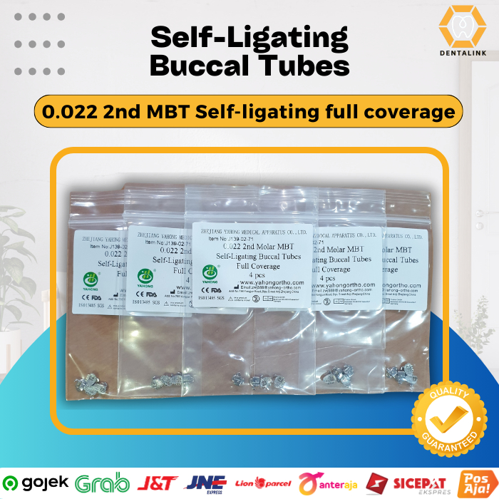 Jual Dental Bracket Behel 1st 2nd Moral MBT ROTH Self Ligating Buccal Tubes full coverage 0.022 ...