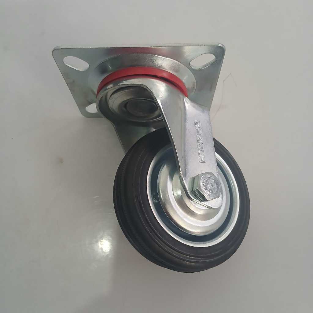 Jual Roda karet 3" hitam HIDUP SATUAN Roda gerobak / serba guna 3in ...