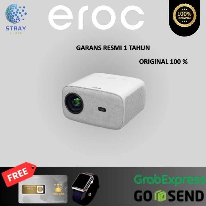 Jual EROC - MONET Projector Full HD 450 ANSI 5G Netflix Fully Auto Focus EROC MONET | Shopee ...