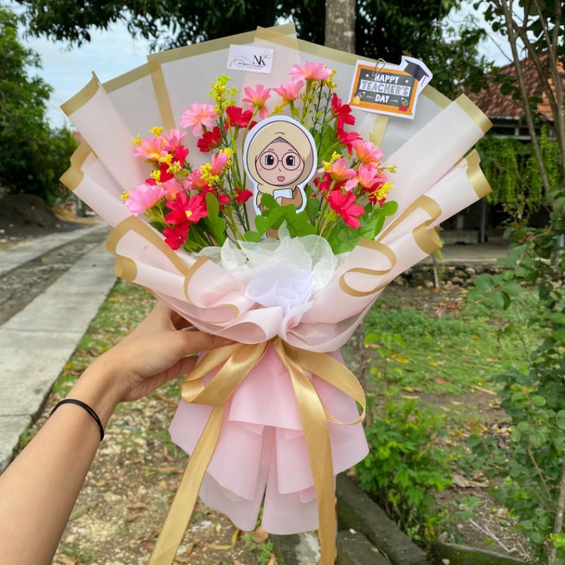 Jual Buket edisi hari guru | Buket Bunga | Hadiah kado bouquet | Buket ...