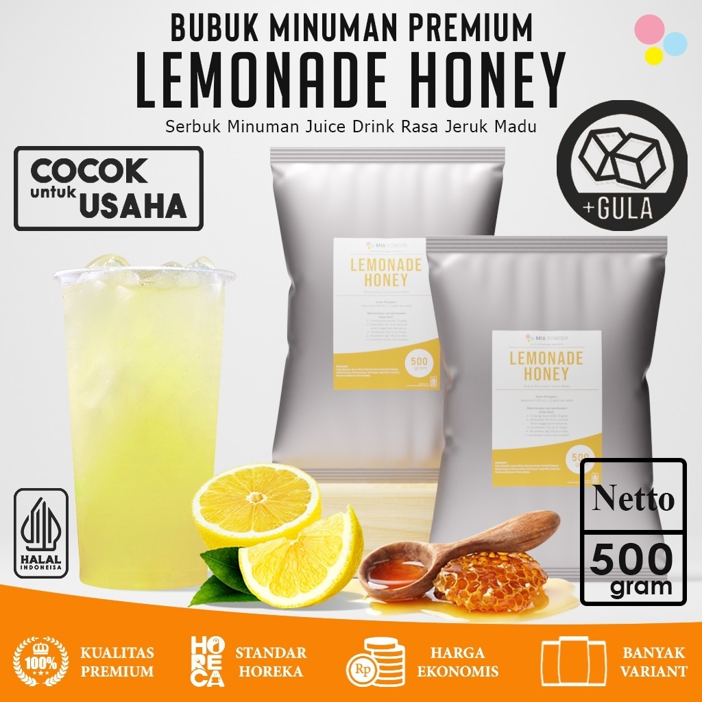 Jual Mix Powder Lemonade Honey Bubuk Minuman Madu Jeruk Juice Drink ...