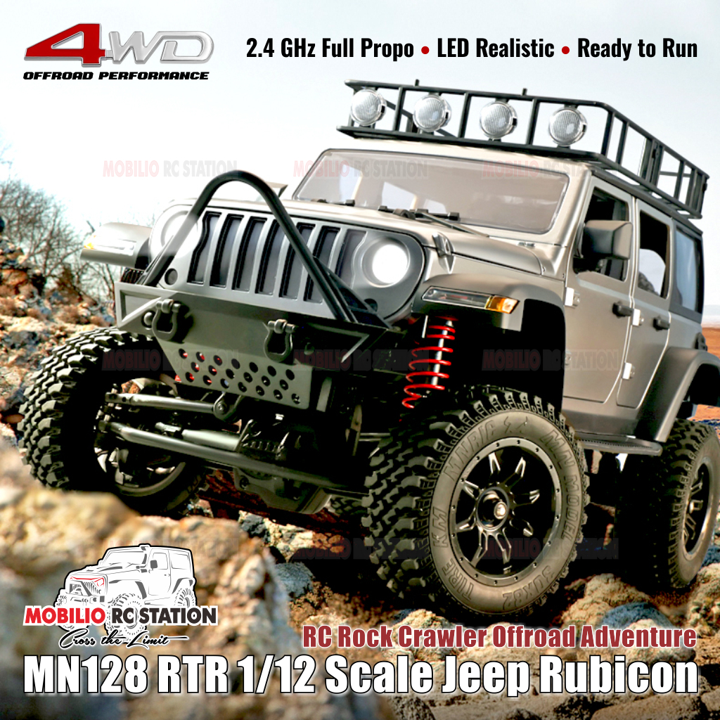 Jual MN128 RTR 1/12 Scale Jeep Rubicon RC Rock Crawler Offroad ...