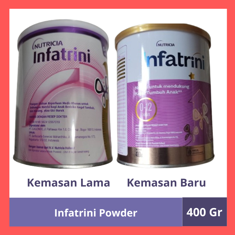 Jual Nutricia Infantrini Infatrini Bubuk 400 Gram [Kemasan baru ...