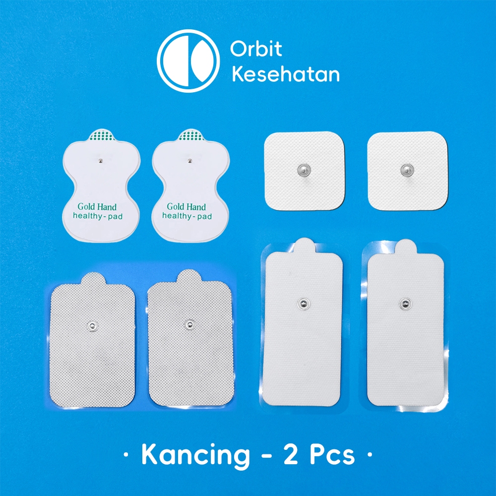 Jual 2pcs kancing Putih Tens Electrode Pad Stimulator Pijat Elektrik ...
