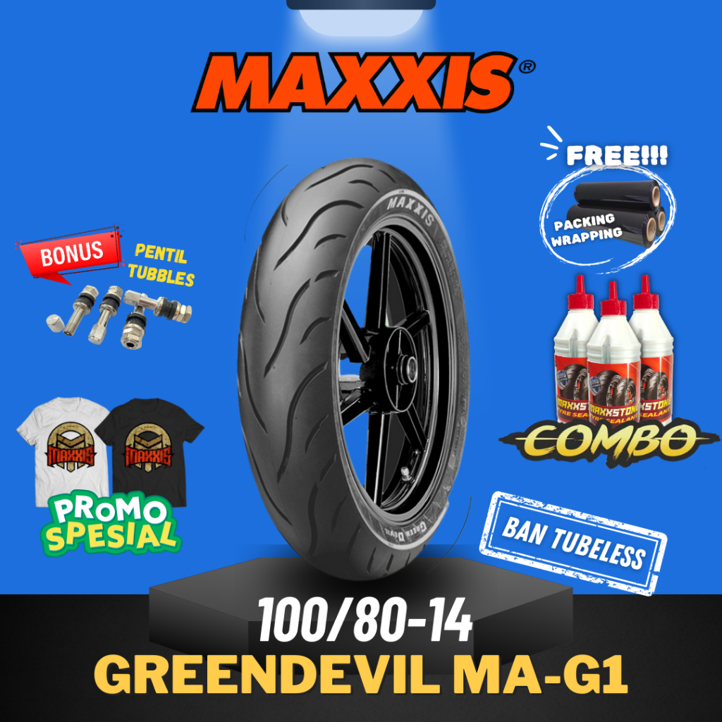 Jual [READY COD] MAXXIS GREEN DEVIL 100 - 80 - 14 / BAN MAXXIS 100/80 ...