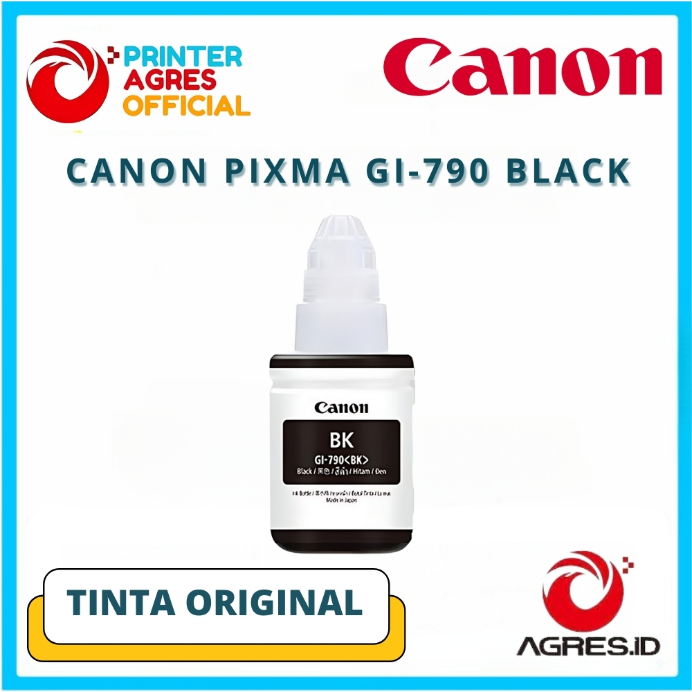 Jual Tinta Printer CANON GI 790 GI-790 BLACK Hitam Original Cartridge ...