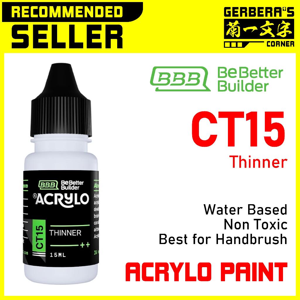 Jual ACRYLO THINNER 15ml CT15 - BOTOL TETES Water Based Paint Cat Kuas ...