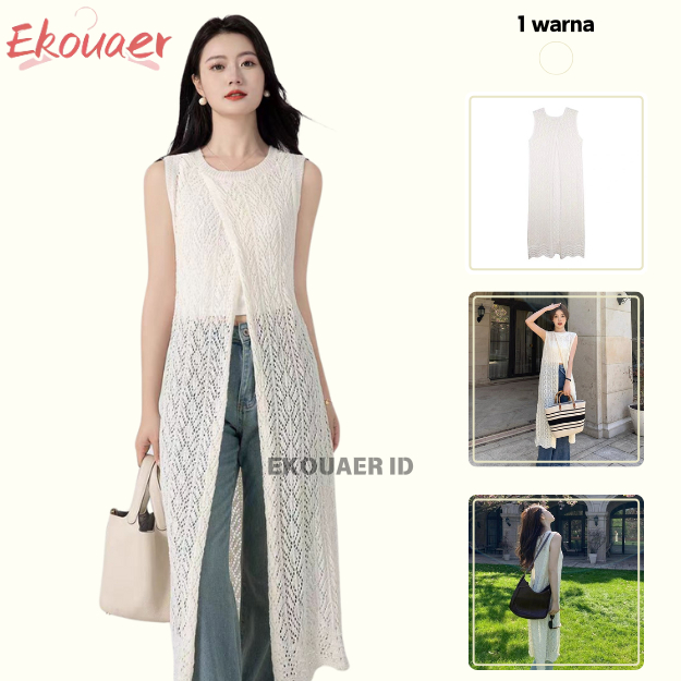 Jual Ekouaer Berlapis Dengan Rok Panjang Belahan Belakang Rok Gaun ...