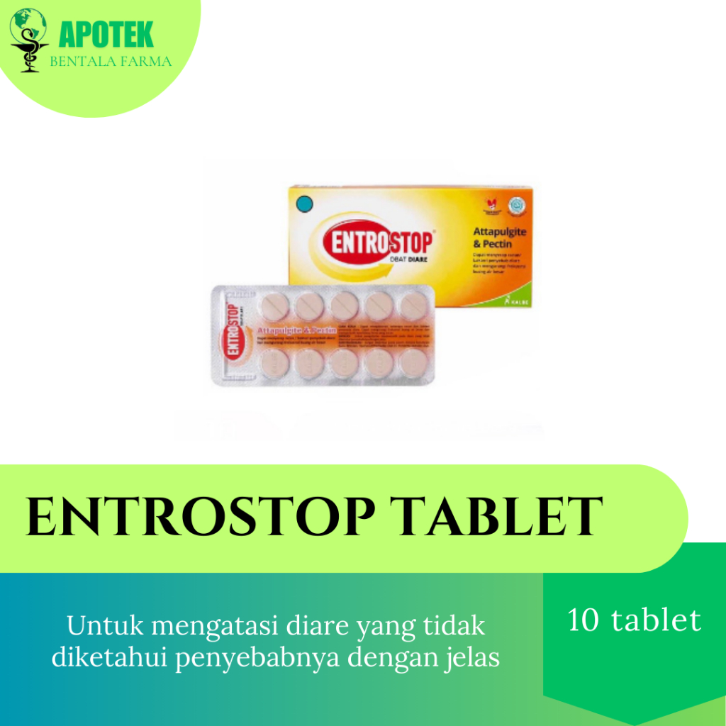 Jual Entrostop Obat diare isi 10 Tablet | Shopee Indonesia