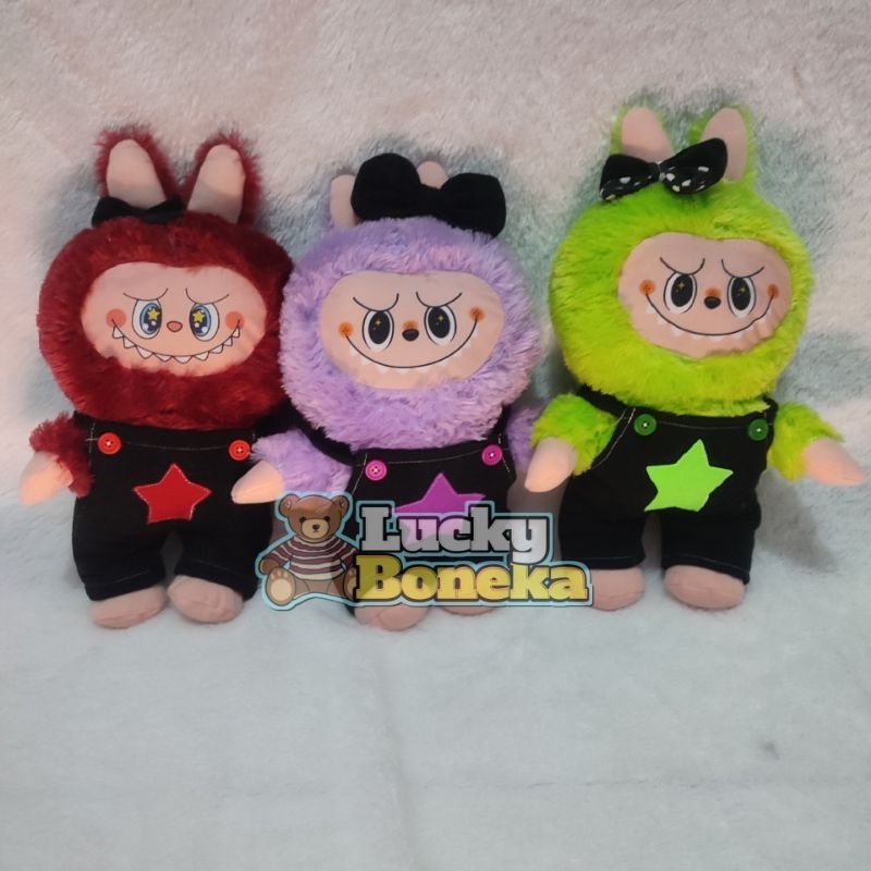 Jual BONEKA LABUBU THE MONSTER PAKAI BAJU LUCU UKURAN 30CM TERMURAH ...