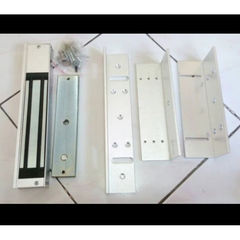 Jual MAGNETIC LOCK 600LBS 280KG BRACKET ZL ACCESS CONTROL AKSES KONTROL ...