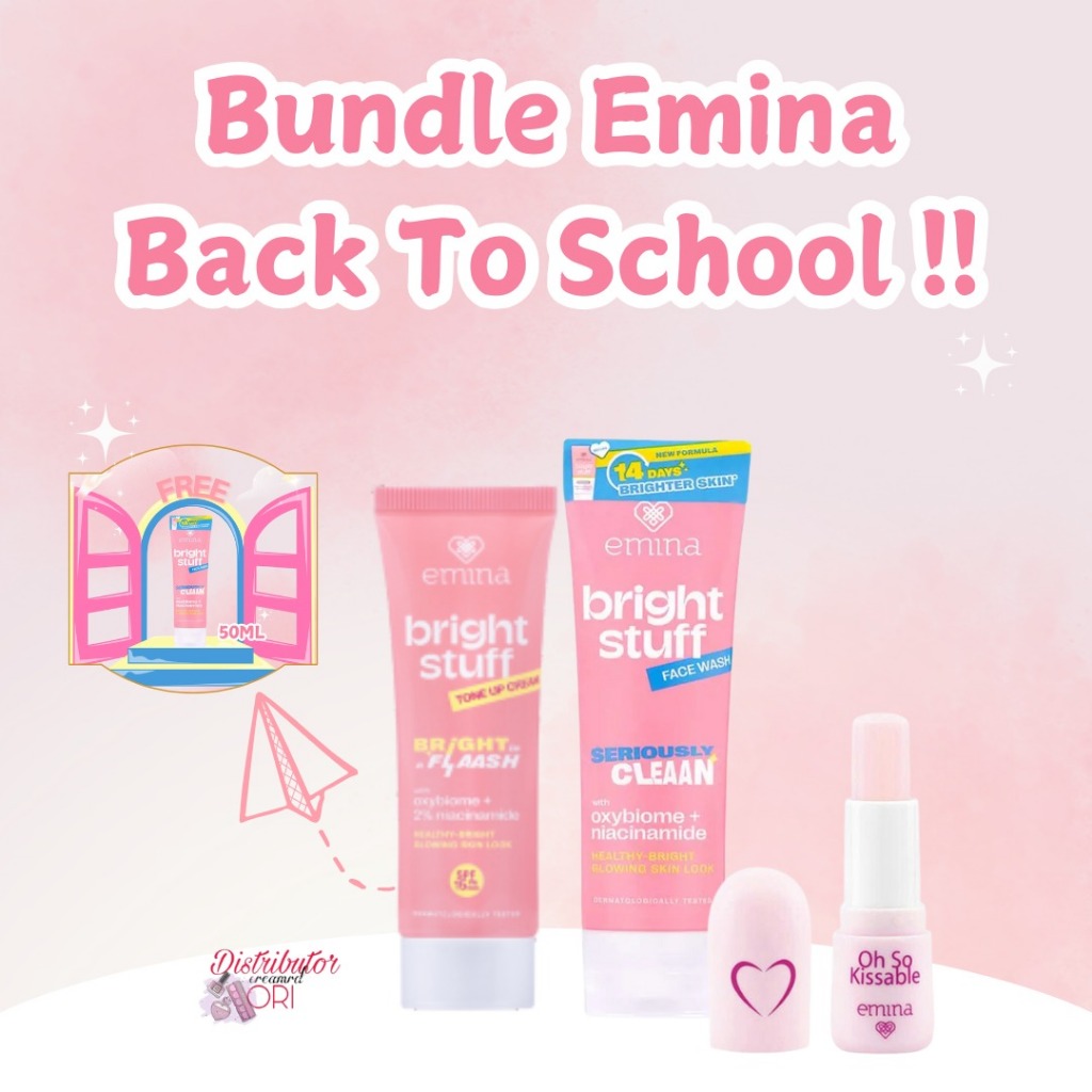Jual PAKET EMINA BACK TO SCHOOL (EMINA BRIGHT STUFF FACE WASH 50ML ...