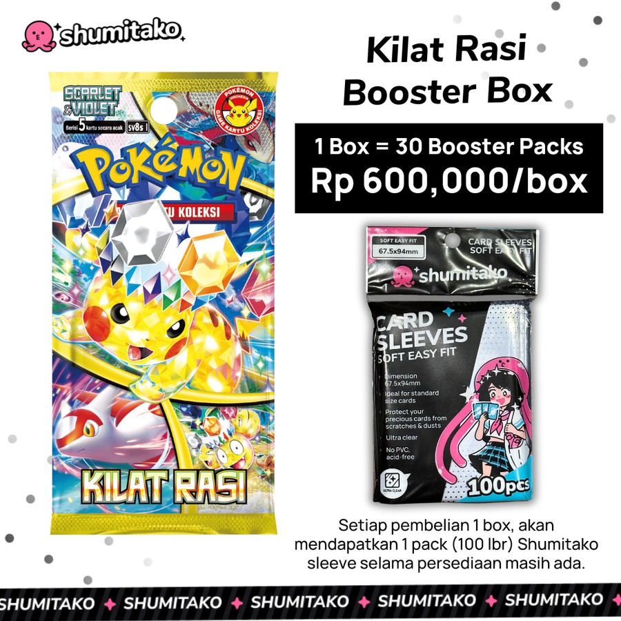 Jual Pokemon TCG Indonesia SV8s Kilat Rasi Booster Box | Shopee Indonesia