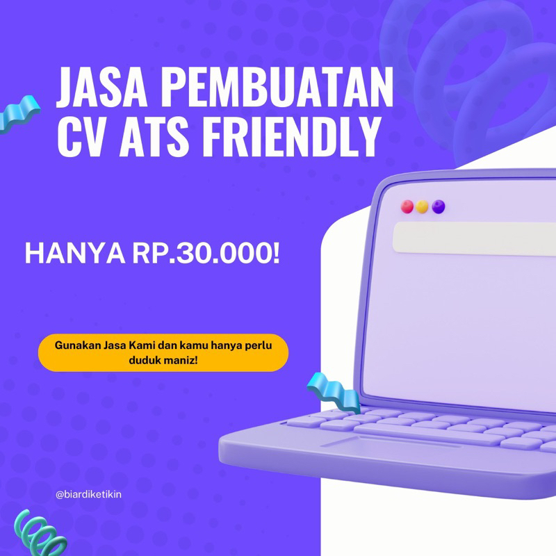 Jual CV ATS Friendly | Shopee Indonesia