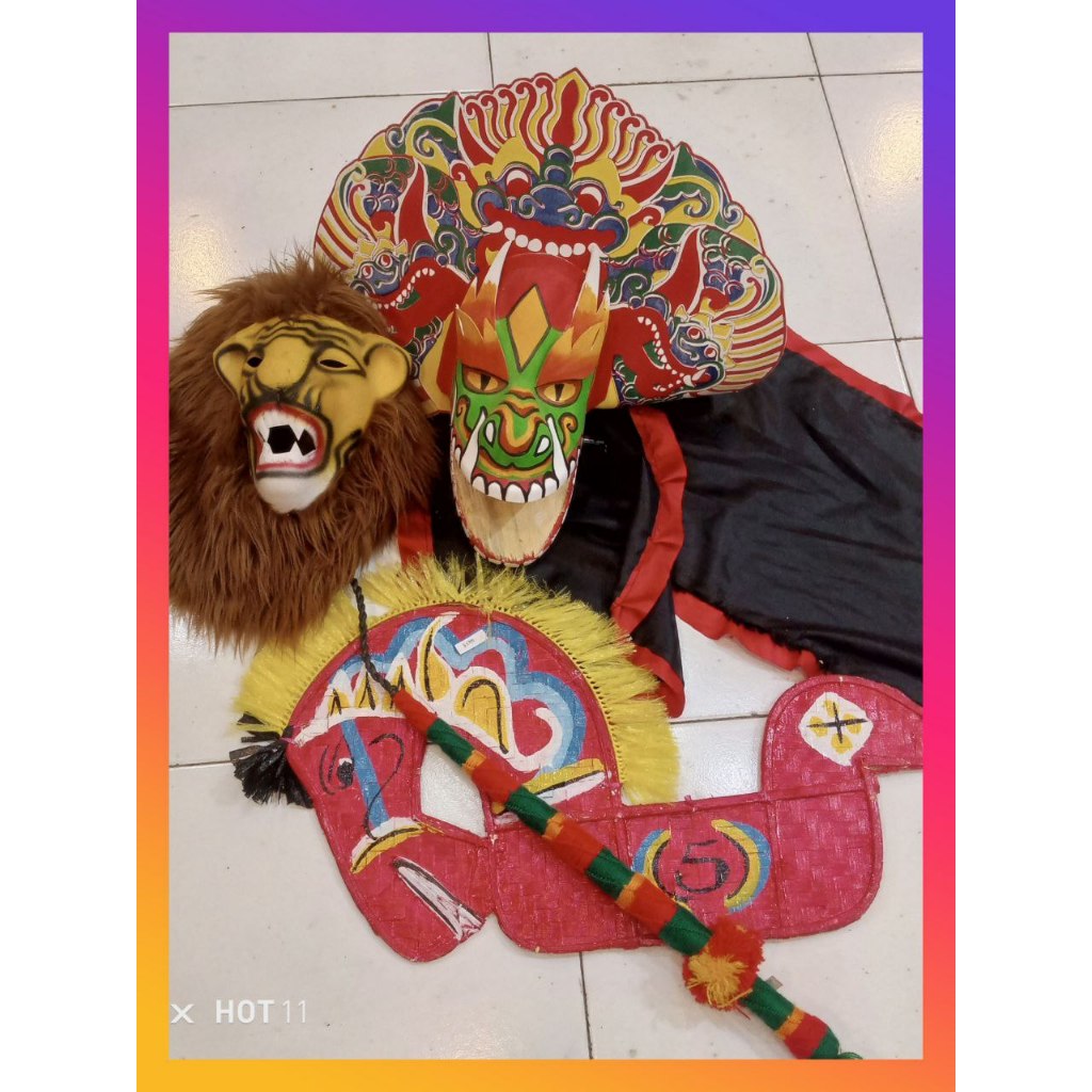 Jual Barongan jamang jumbo sponns Bantengan Anak Topeng Macan Kuda ...