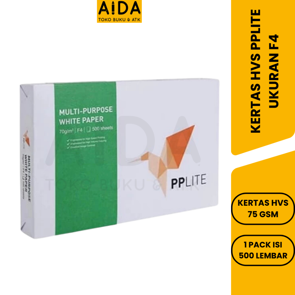 Jual Kertas HVS F4 PPLITE 75 Gr 1 Rim isi 500 Lembar/ Kertas Fotocopy ...