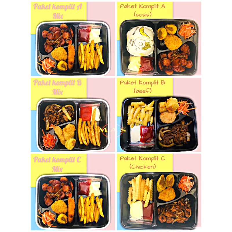 Jual Paket bento komplit Masnack big order (10 porsi) | Shopee Indonesia
