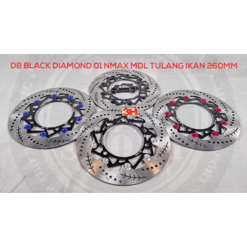 Jual DISC BRAKE BLACK DIAMOND 01 NMAX MODEL TULANG IKAN 260MM | Shopee ...