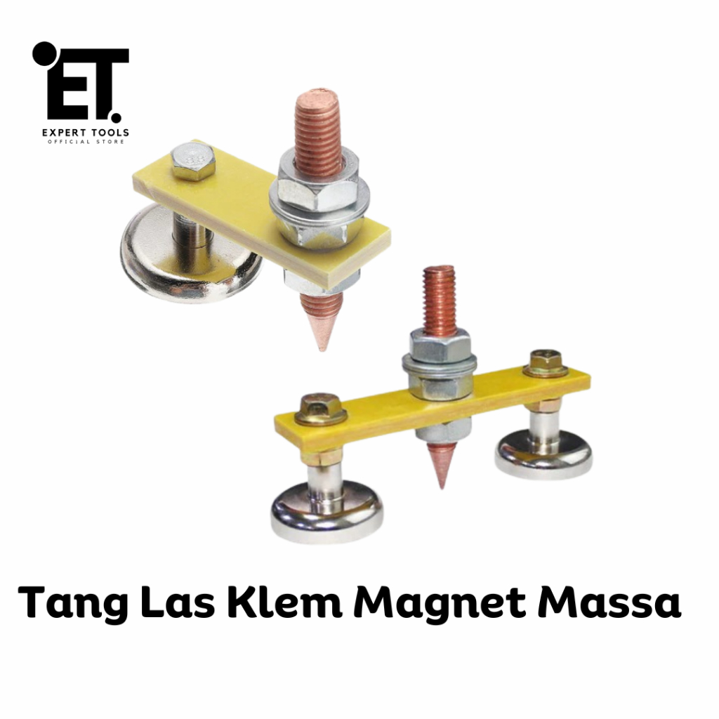 Jual Tang Las Klem Magnet Massa 1 dan 2 Head / Stang Las Massa Magnet ...