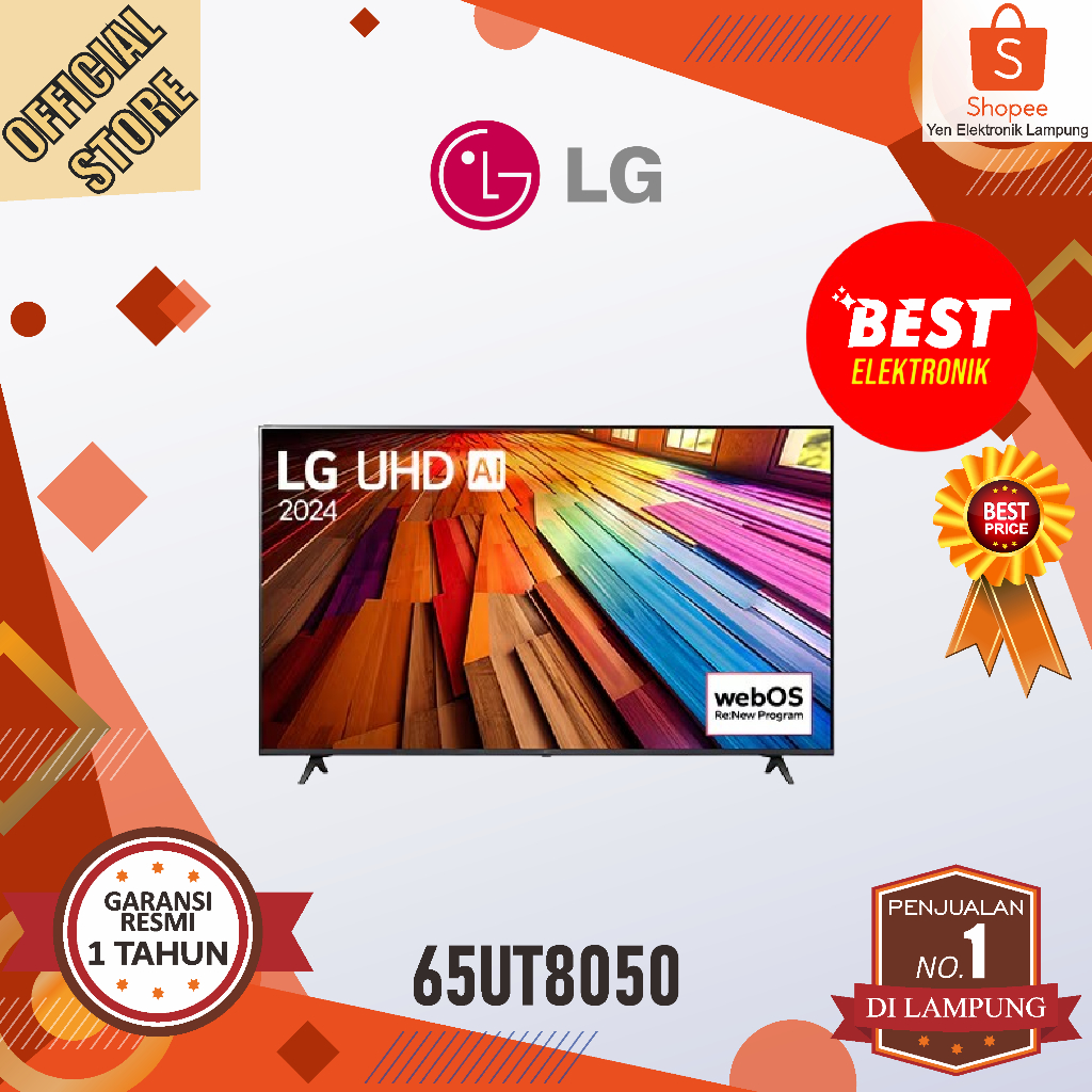 Jual TV LG 65UT8050 LED TV 4K UHD Smart TV LG 65 INCH AI ThinQ LG ...