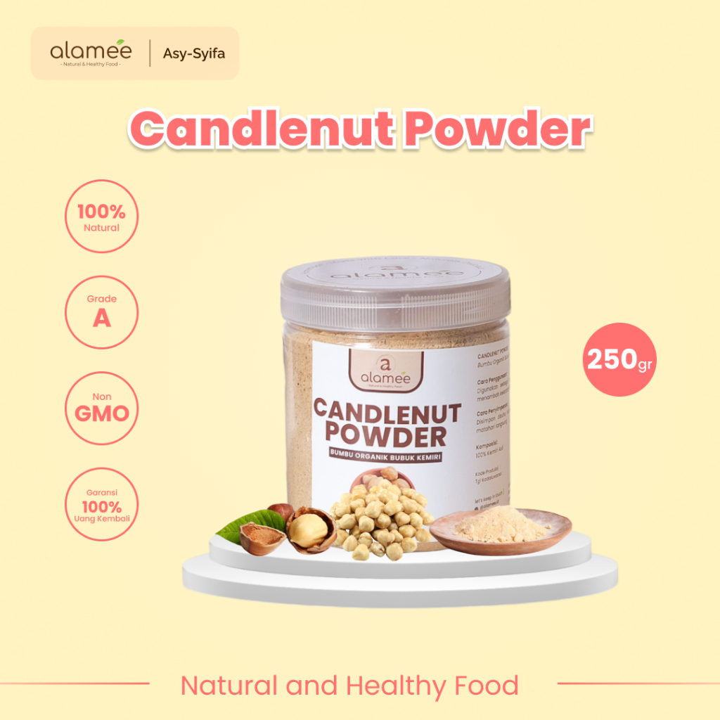 Jual Kemiri Bubuk Candlenut Powder Bumbu Dapur Organik Tanpa Campuran ...