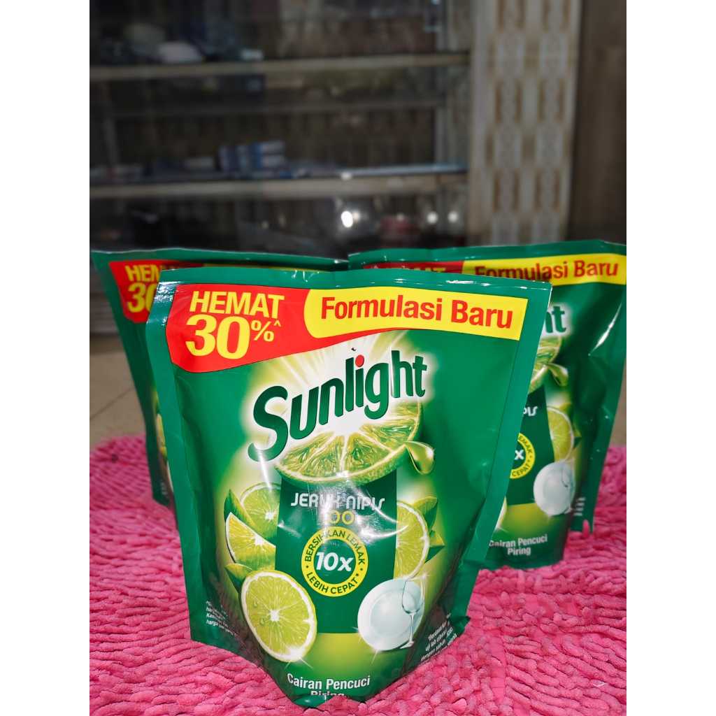 Jual Sunlight Sabun Cuci Piring Cair Refill Jeruk Nipis 910 mL | Shopee ...