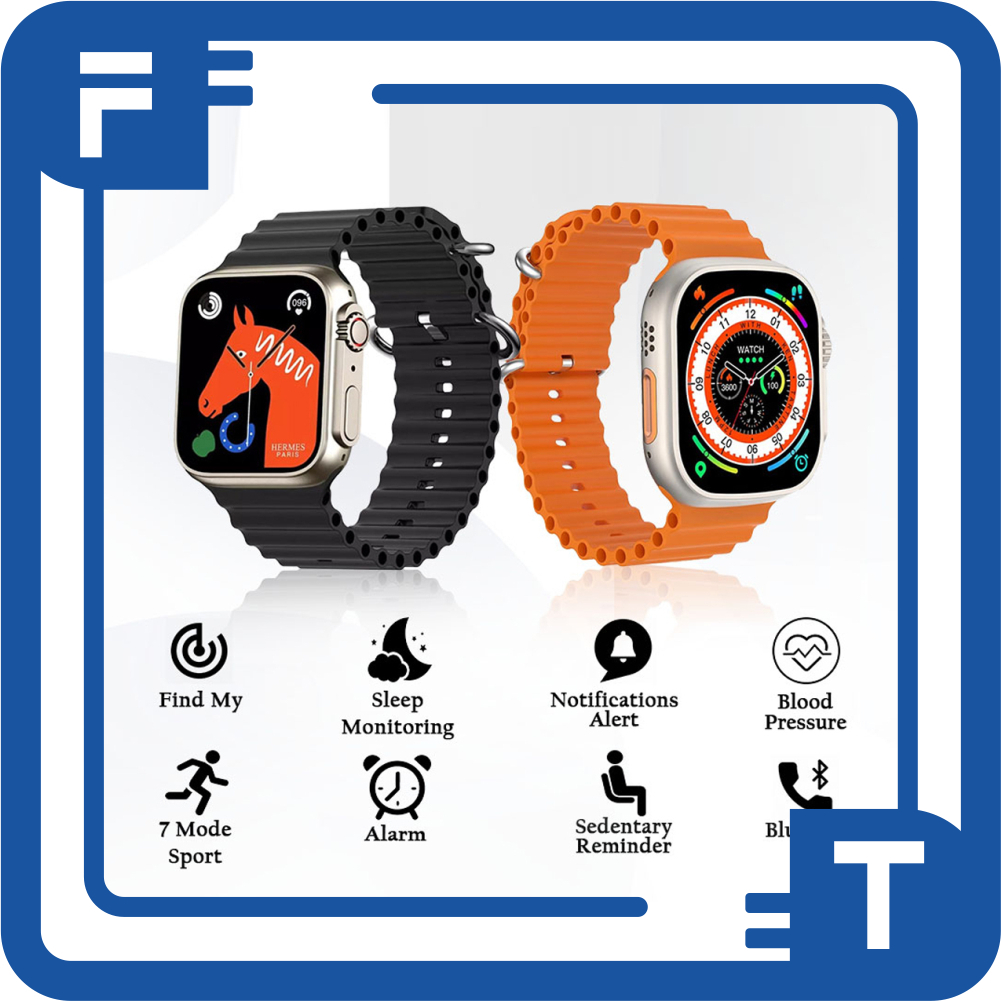 Jual FT C800 Ultra Bluetooth Smartwatch 1.99 inch HD Screen Full Touch ...