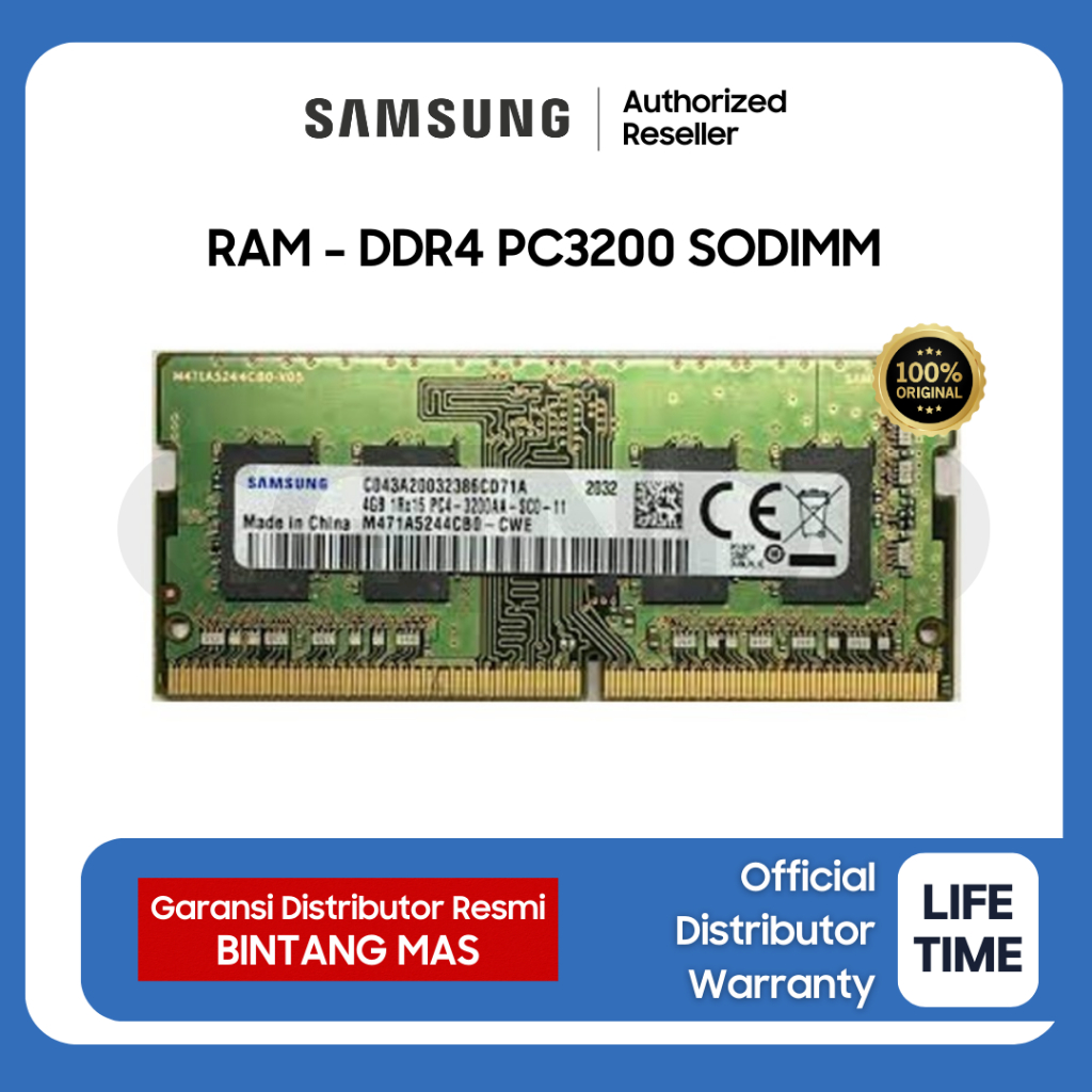 Jual Samsung RAM DDR4 DDR5 8GB / 16GB SODIMM Memory PC 3200 PC 4800 PC ...