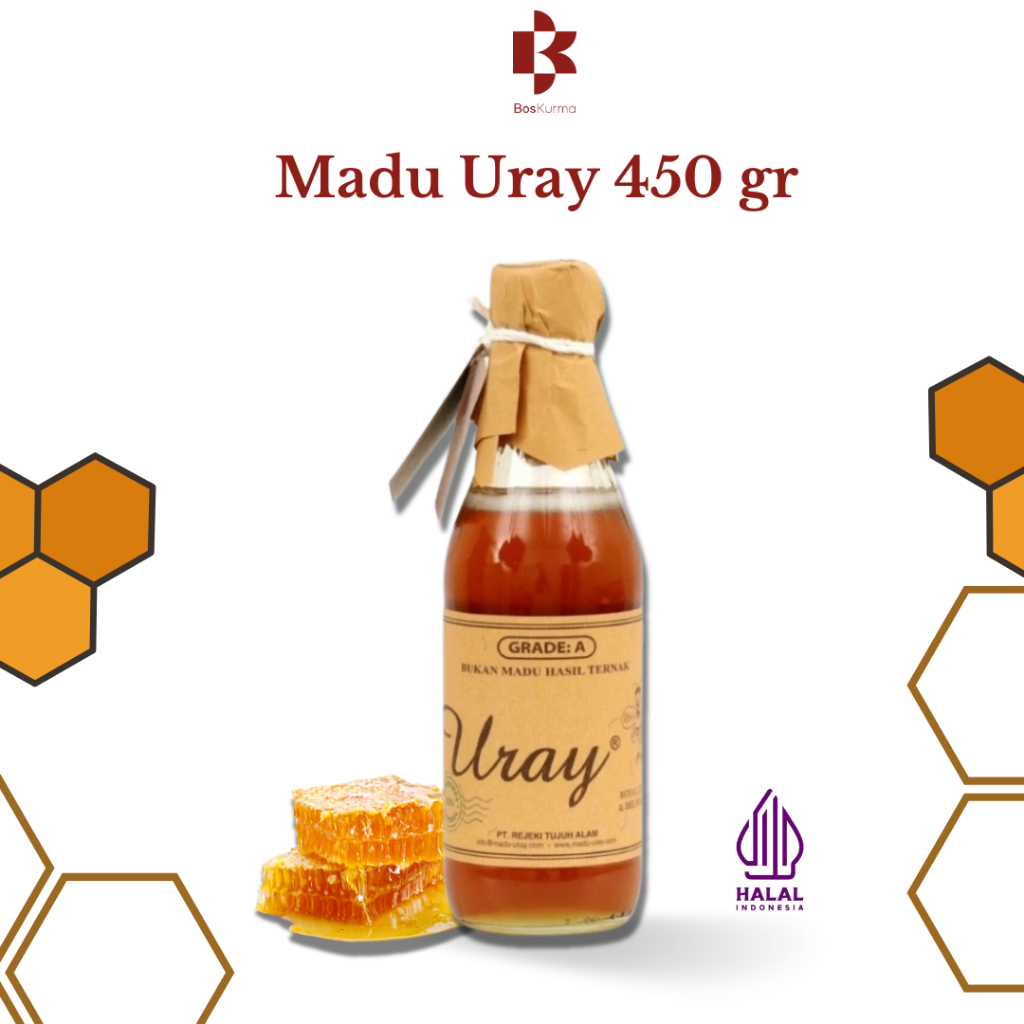 Jual Madu Uray 450 Gr - Raw Honey 100 % Madu Hutan Original Premium ...