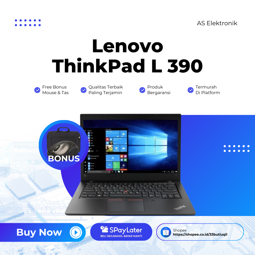 Jual Laptop Lenovo ThinkPad L390 i5 8th GEN 8 Ram 16GB SSD 1TB | Shopee ...